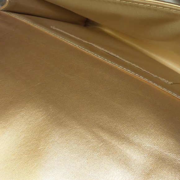 Pandora | Bags | Pandora Clutch Gold Color With Silk Dust Bag | Poshmark
